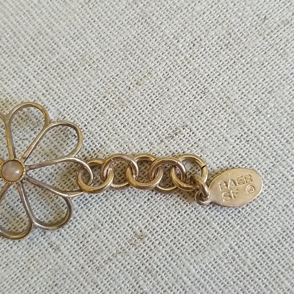 Marjorie Baer | Jewelry | Vintage Marjorie Baer Antique Gold Flower ...